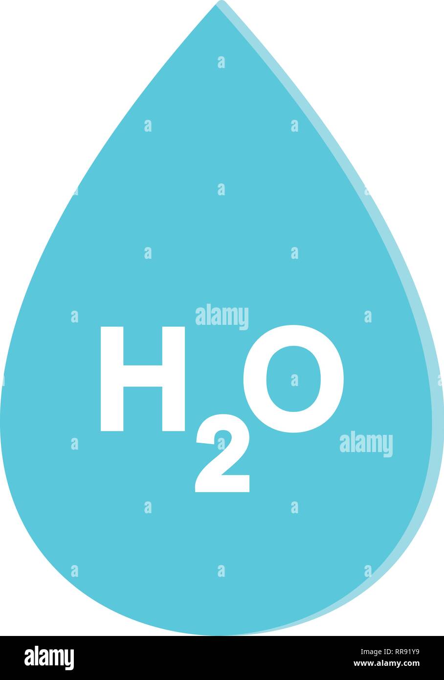 H2O Vektor Icon Zeichen Symbol Vektor Illustration für den privaten und ...