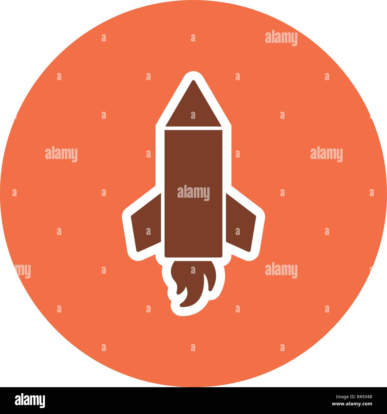 Bleistift Rakete Vektor Icon Zeichen Symbol Vektor Illustration für den ...