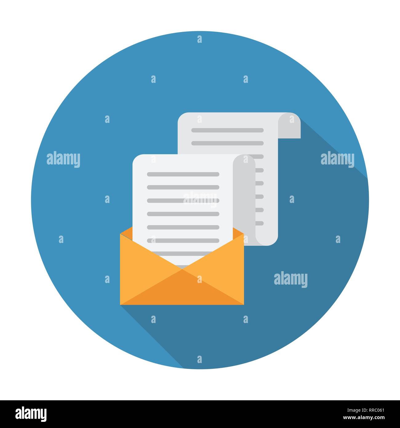 Offenen Umschlag. Vector Illustration. Brief und Briefumschlag Vektor ...