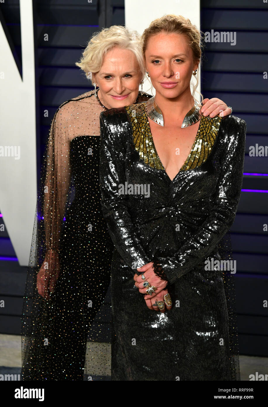 Glenn Close und ihre Tochter Annie Starke Teilnahme an der Vanity Fair ...