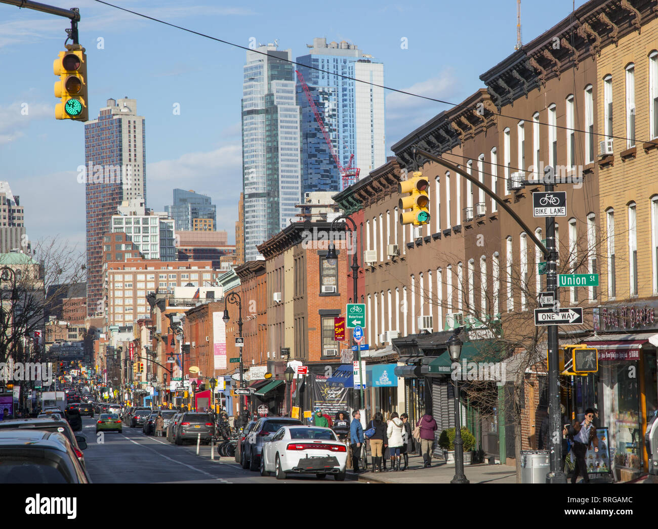 Blick nach Norden bis Smith Street in die traditionell italienische ...