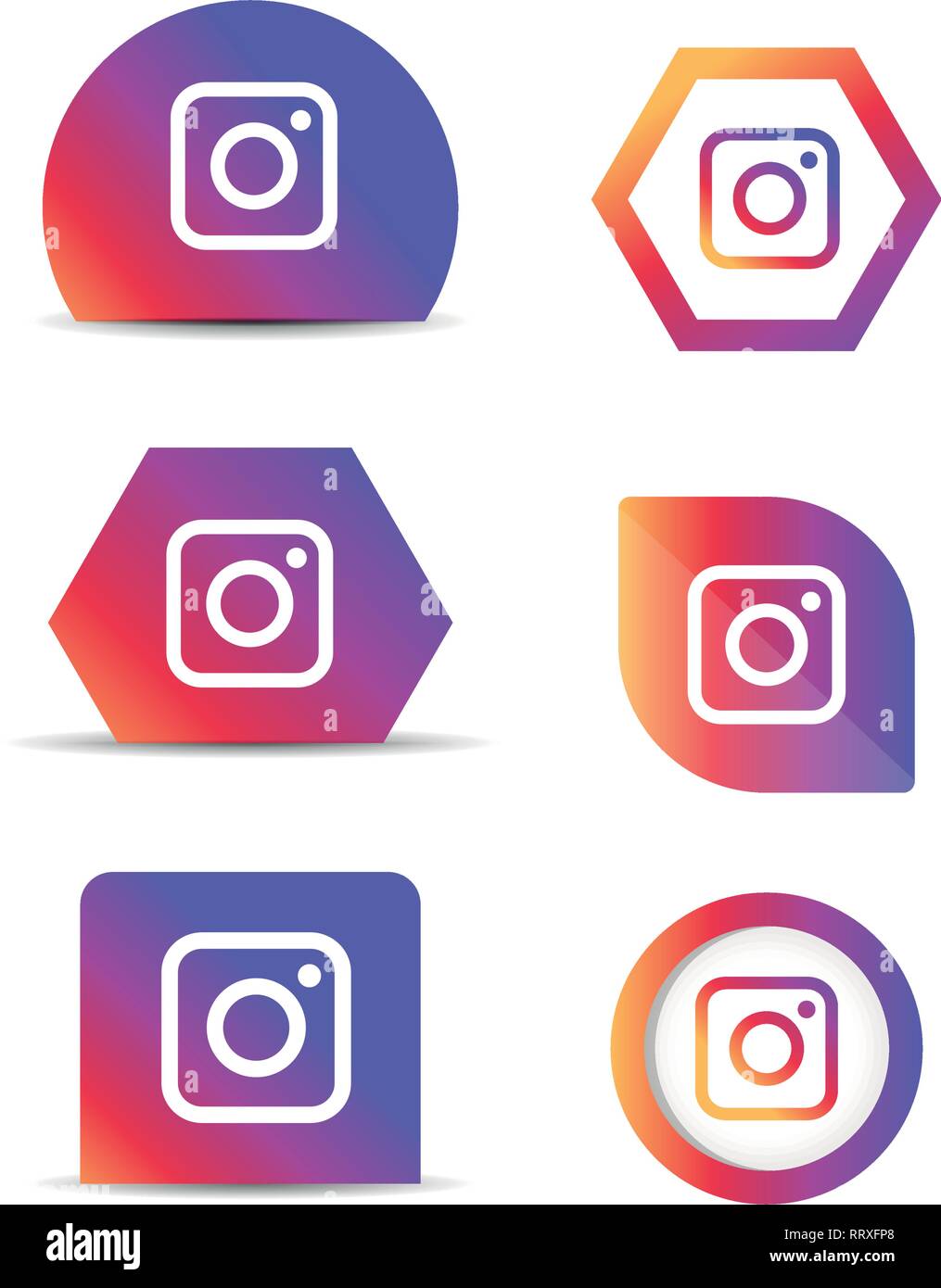 Instagram smartphone app logo Stock-Vektorgrafiken kaufen - Alamy