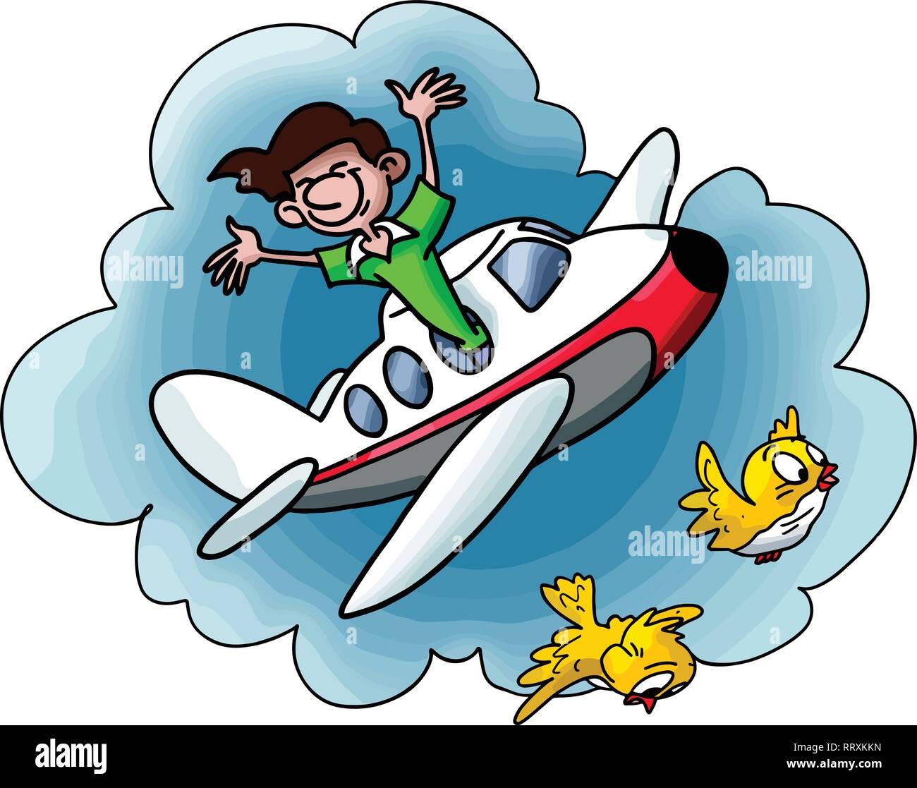 Cartoon flugzeug -Fotos und -Bildmaterial in hoher Auflösung – Alamy
