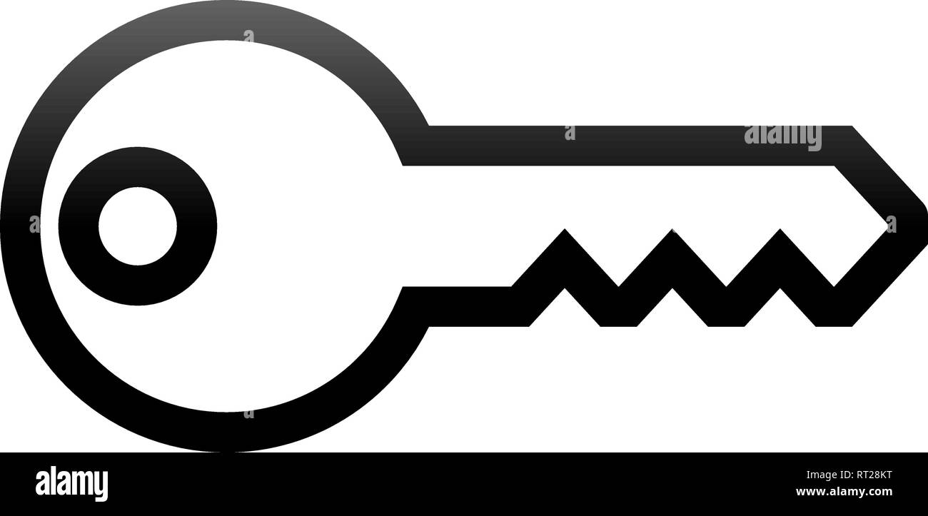 Taste Symbol-black gradient Umrisse, isoliert - Vector Illustration ...