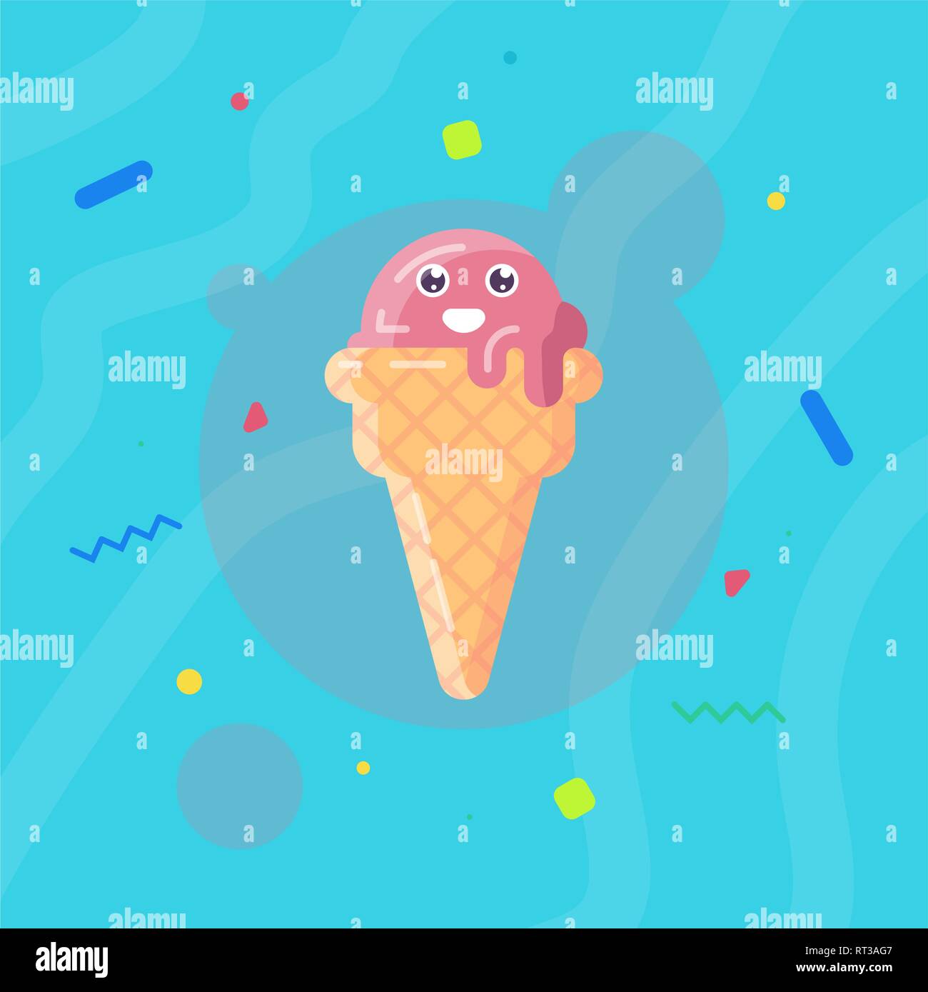 Eiscreme Vektor Vektoren Stockfotos und -bilder Kaufen - Alamy