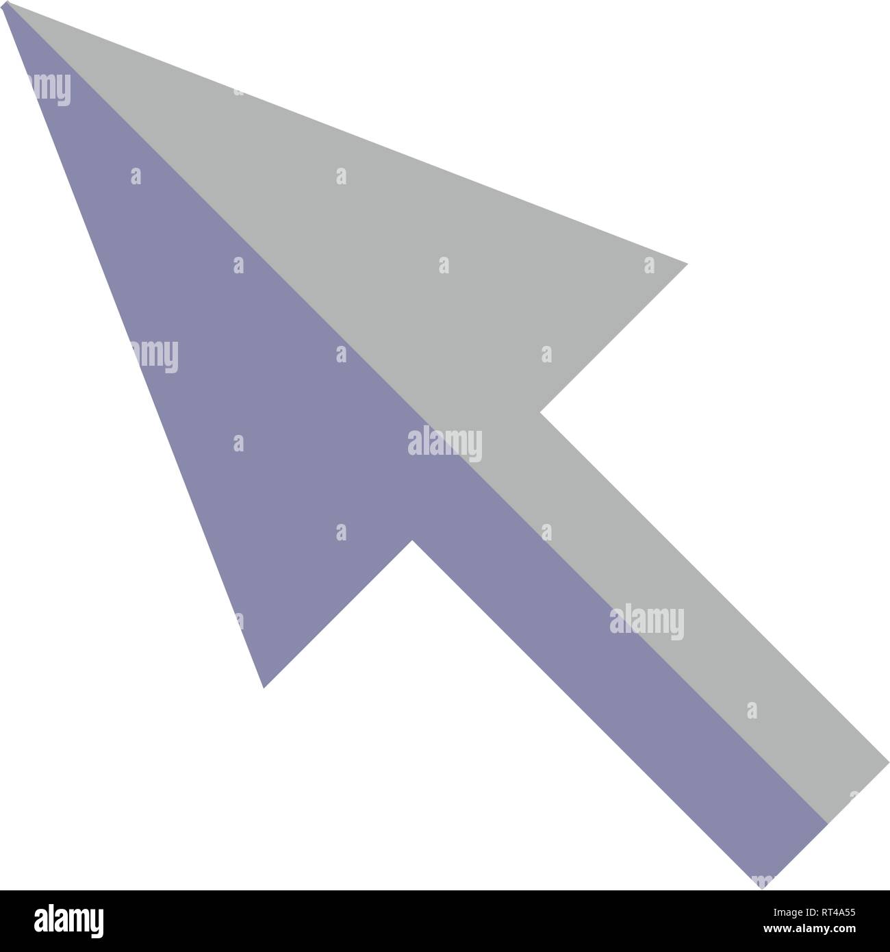 Mauszeiger Symbol auf weißem Hintergrund Vector Illustration Stock ...