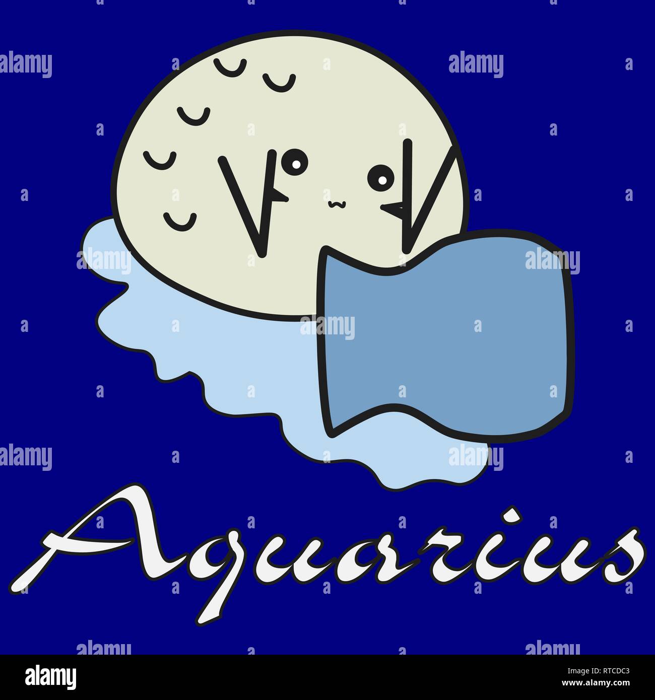 Sternzeichen wassermann cartoon Stock-Vektorgrafiken kaufen - Seite 2 ...