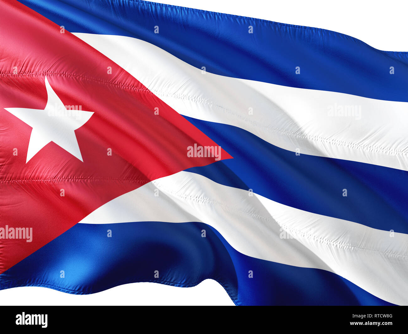 National Flag Cuba Country World Stockfotos & National Flag Cuba ...