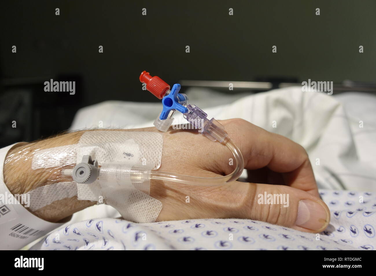 Eine Katheterisierung der Arm des Patienten, Klinik Siloah, Hannover ...