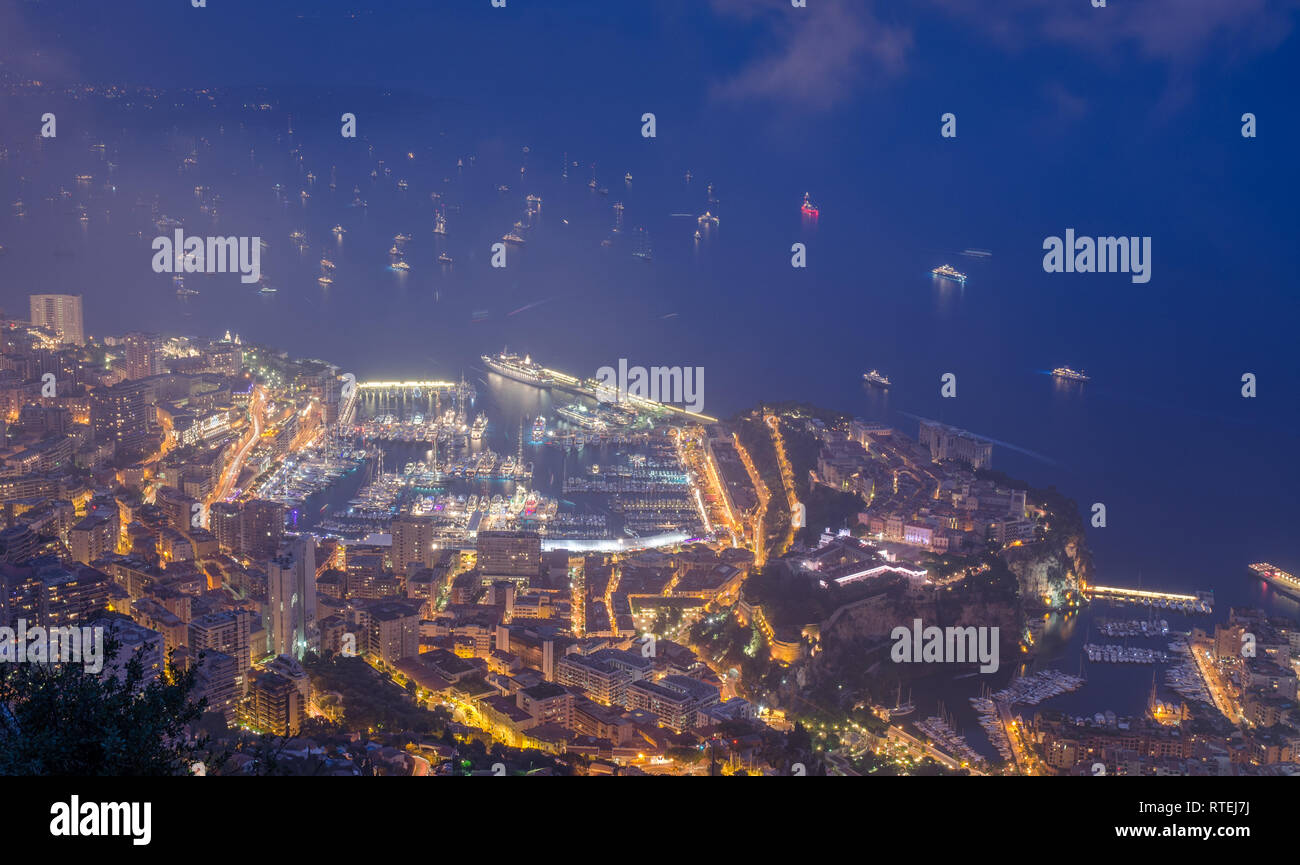 Monaco night view -Fotos und -Bildmaterial in hoher Auflösung – Alamy