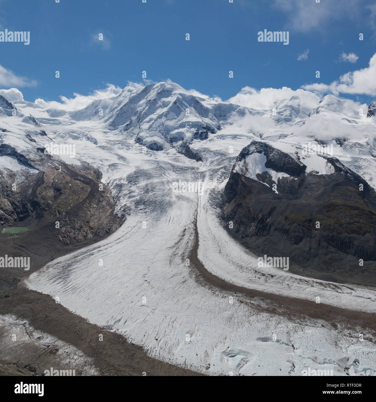 Pollux Summits Zermatt Alps Switzerland Stockfotos & Pollux Summits ...