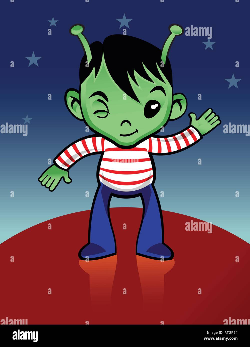 Alien cartoon -Fotos und -Bildmaterial in hoher Auflösung – Alamy