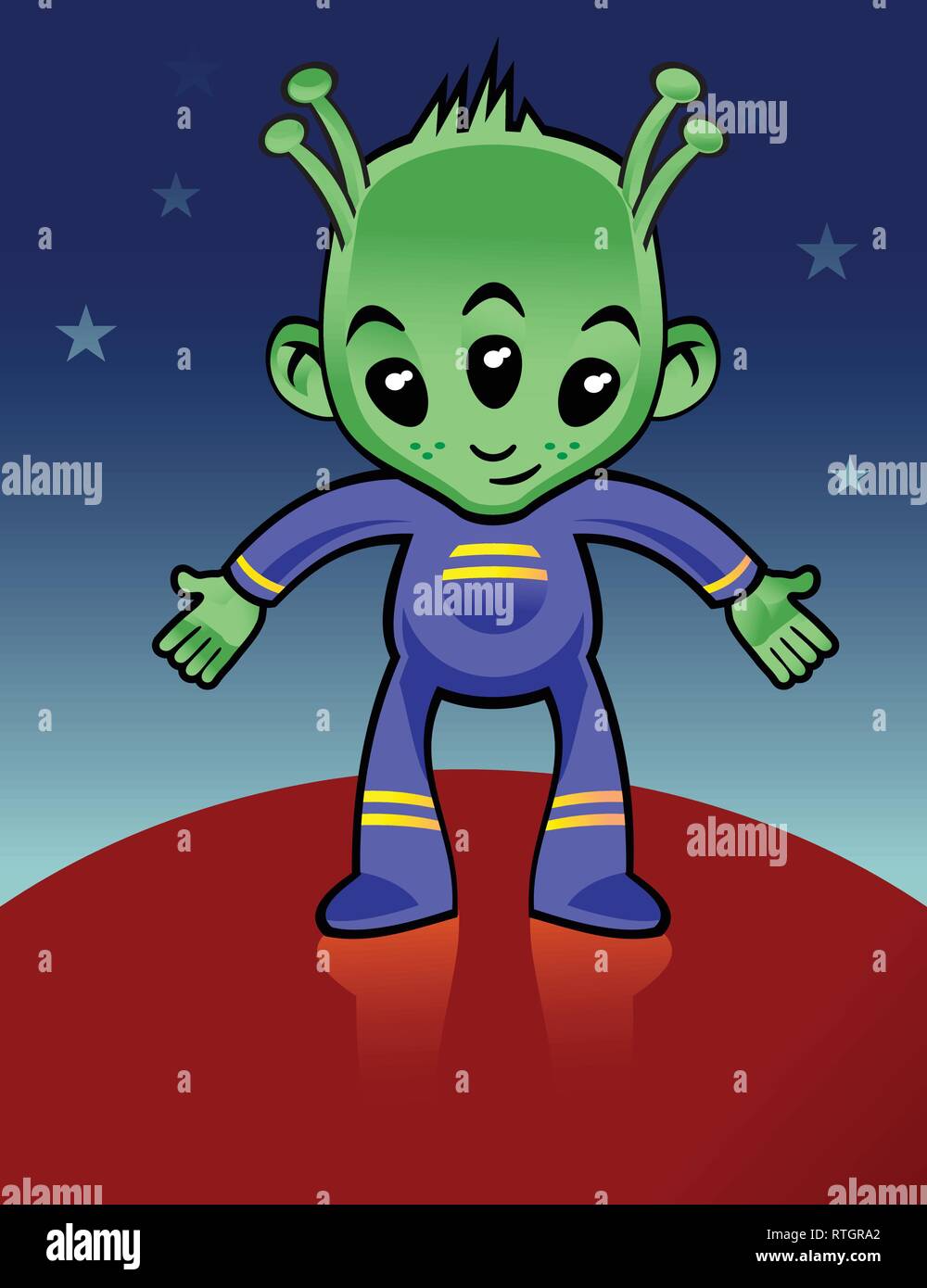 Alien cartoon -Fotos und -Bildmaterial in hoher Auflösung – Alamy