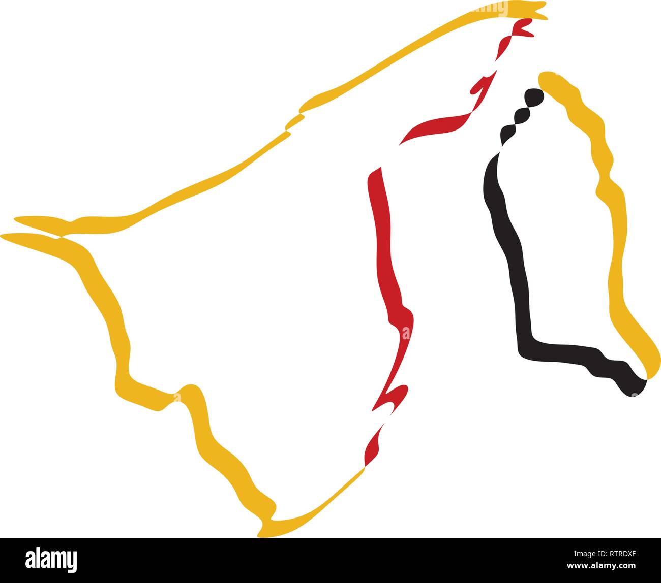 Karte von brunei Stock-Vektorgrafiken kaufen - Alamy