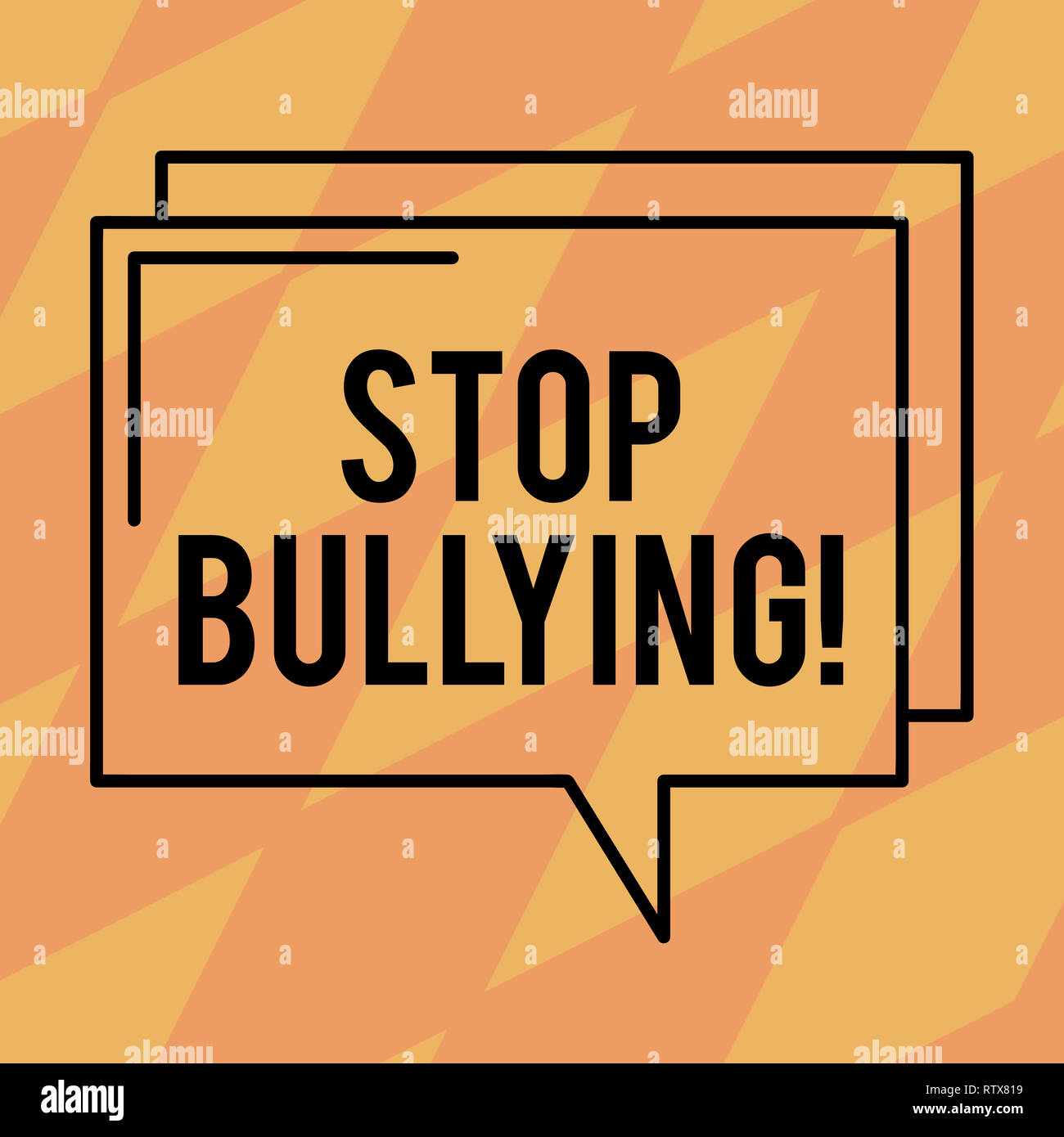 Text Zeichen angezeigt Stop Mobbing. Konzeptionelle Foto nicht weiter ...
