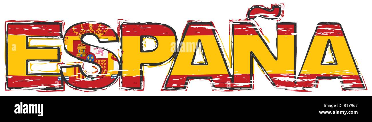 Word Spanish Spain Stockfotos und -bilder Kaufen - Alamy