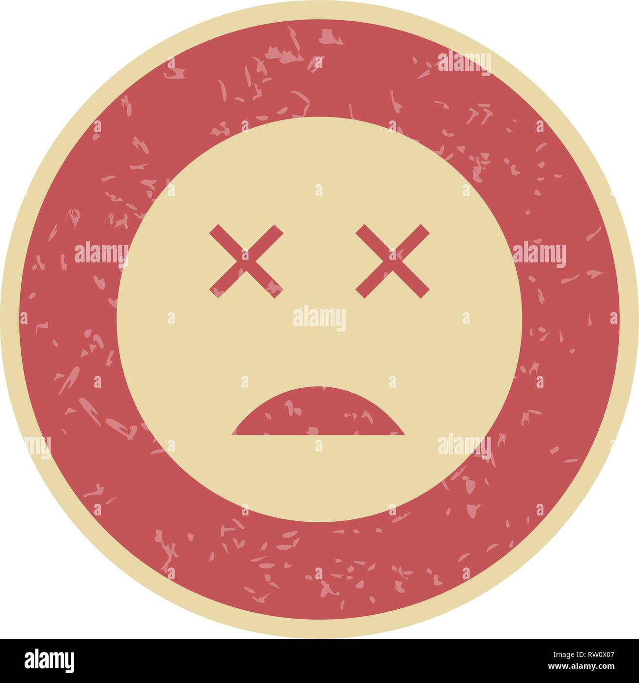 Tot Emoji Vektor Icon Zeichen Symbol Vektor Illustration für den ...