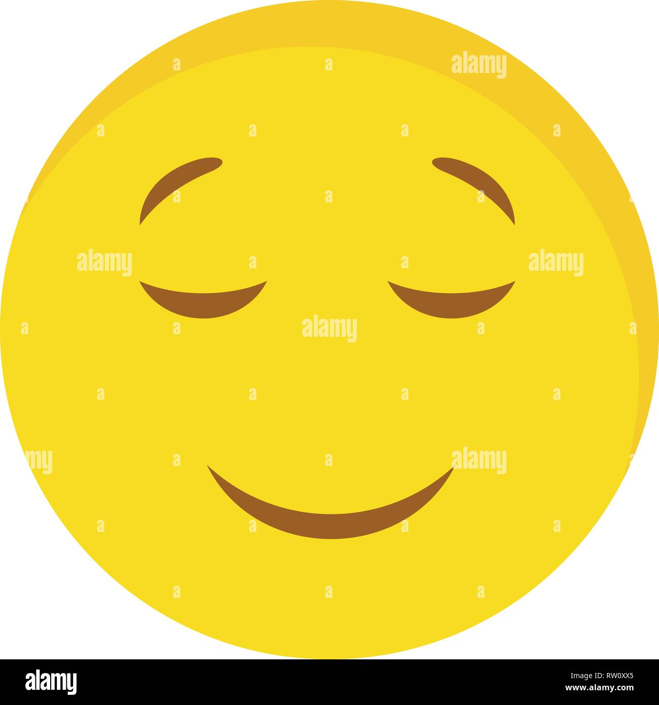 Ruhe Emoji Vektor Icon Zeichen Symbol Vektor Illustration für den ...