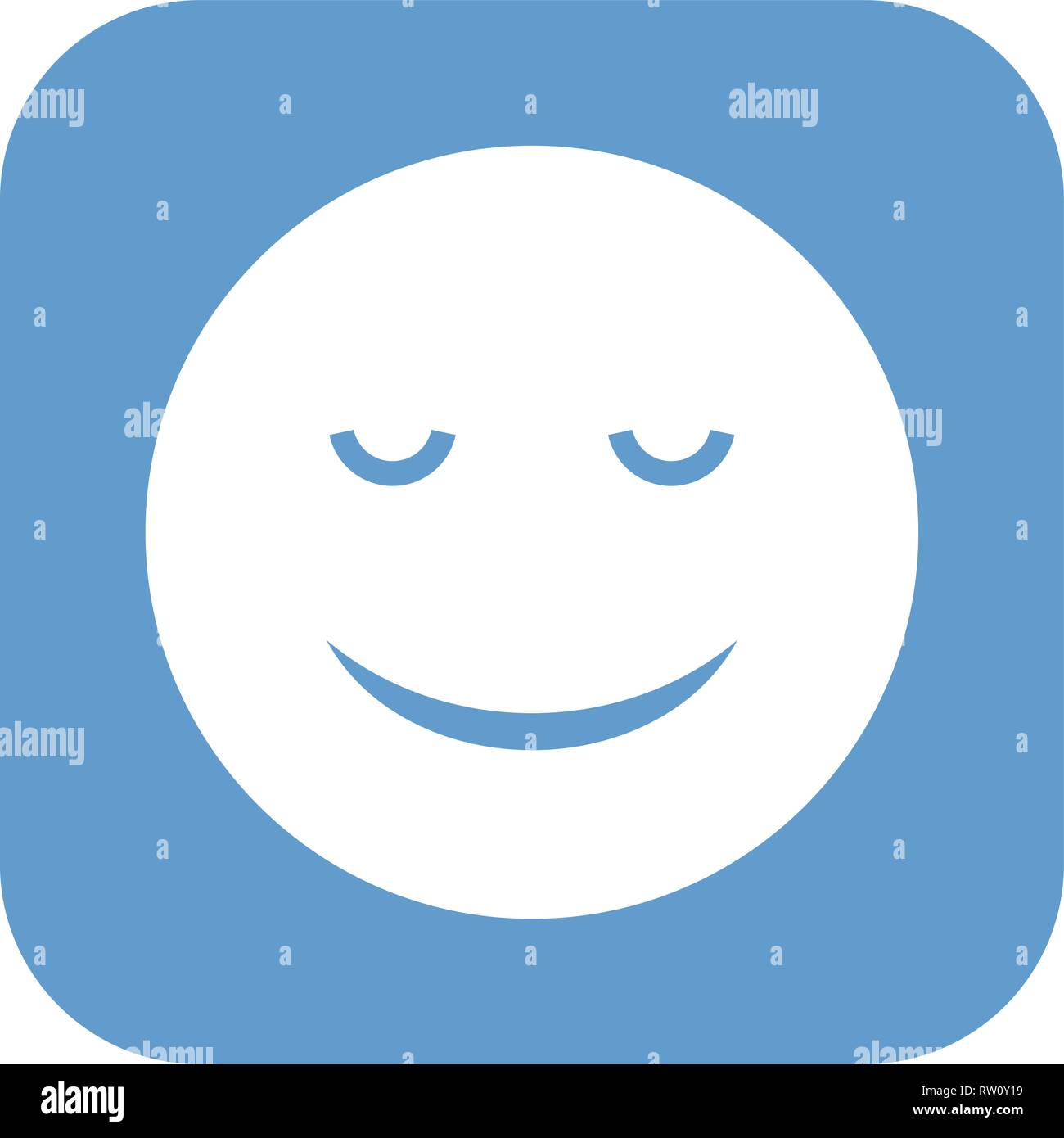 Ruhe Emoji Vektor Icon Zeichen Symbol Vektor Illustration für den ...