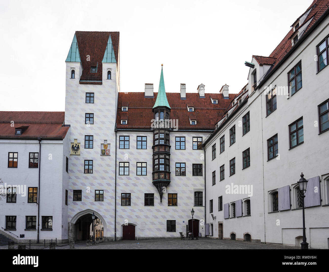 Alter Hof in München, Deutschland. Ehemalige Residenz von Ludwig IV ...