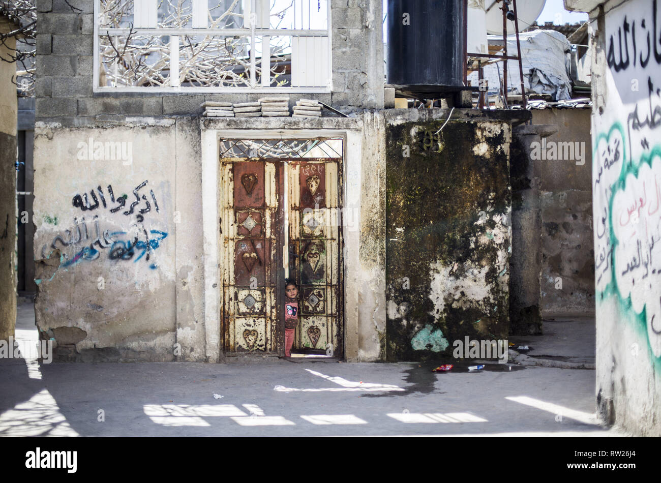 Gaza, Gaza, Palästina. 4 Mär, 2019. Eine palästinensische Mädchen in ...