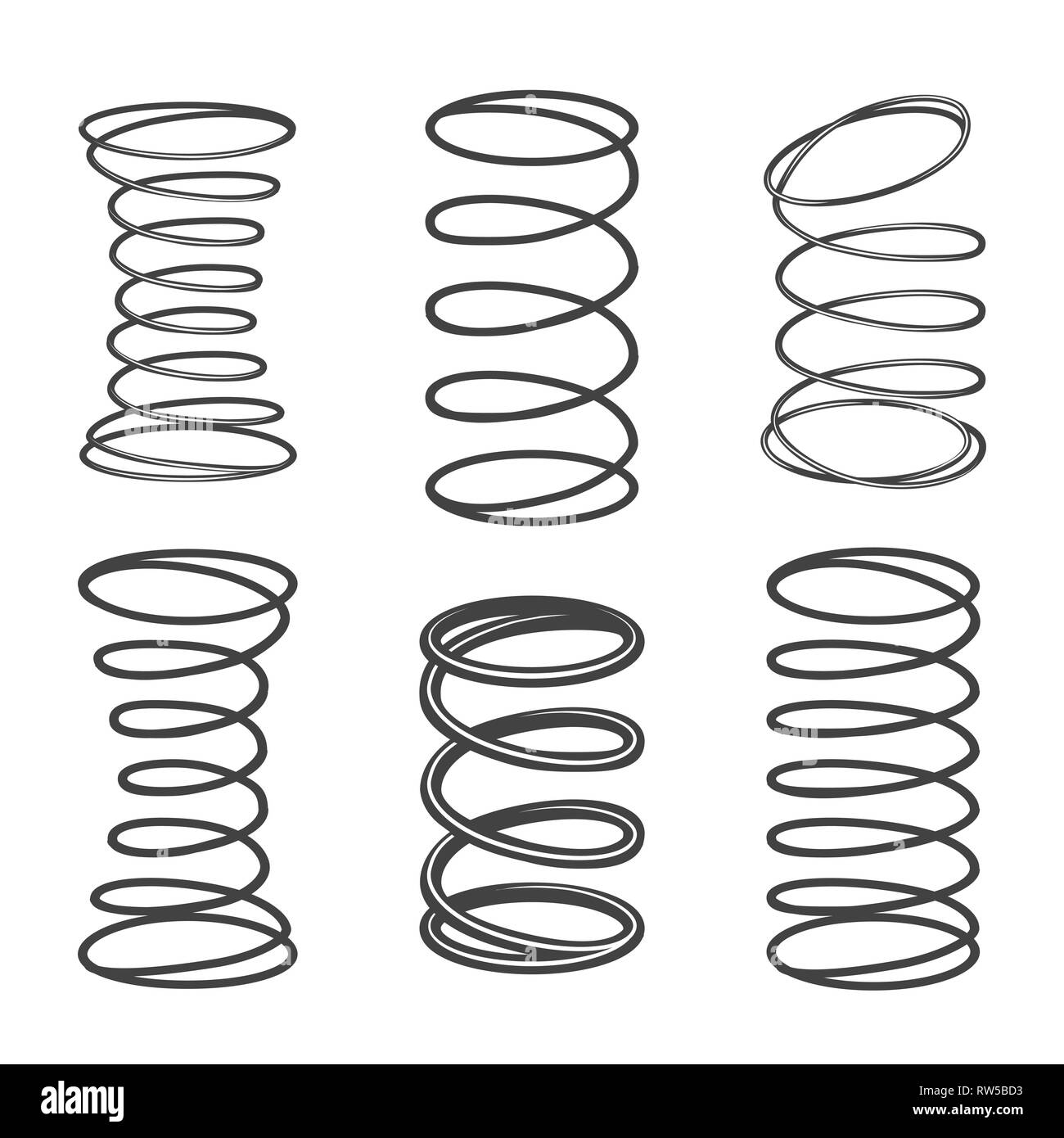 Matratze Federn. Metall bett Feder Typen-, Box- und Spirale, Sanduhr ...