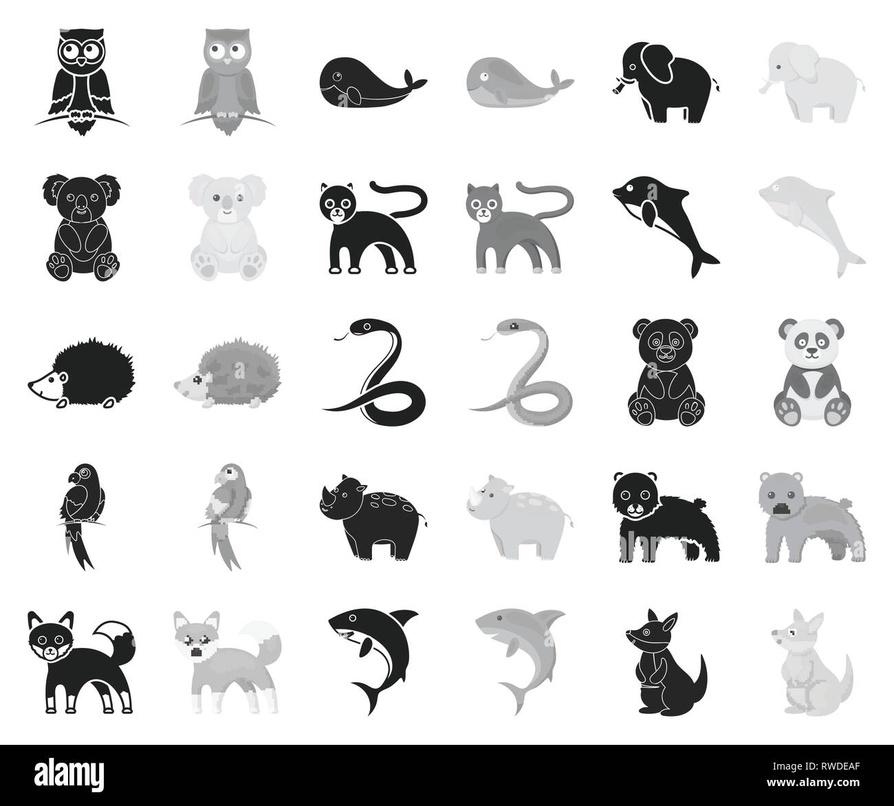 Tier, Bär, tier, vogel, schwarz, monochrom, Rasse, Sammlung, Cougar ...