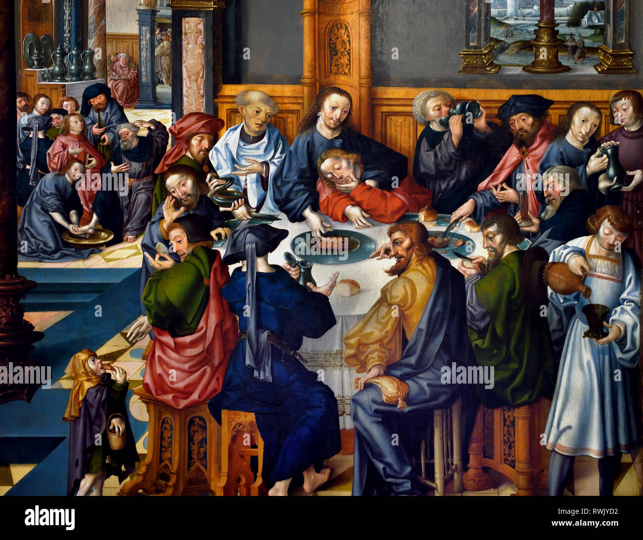 Triptychon beim letzten abendmahl Stockfotos und -bilder Kaufen - Alamy