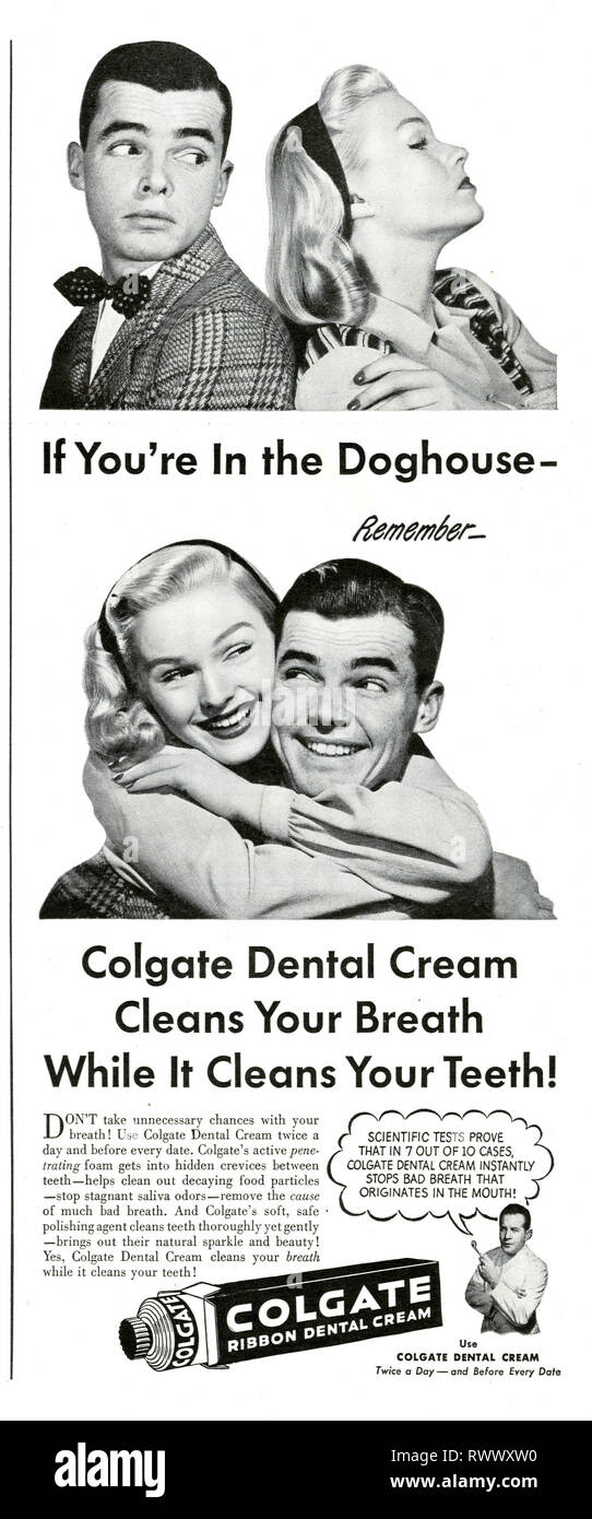 Colgate toothpaste advert -Fotos und -Bildmaterial in hoher Auflösung ...