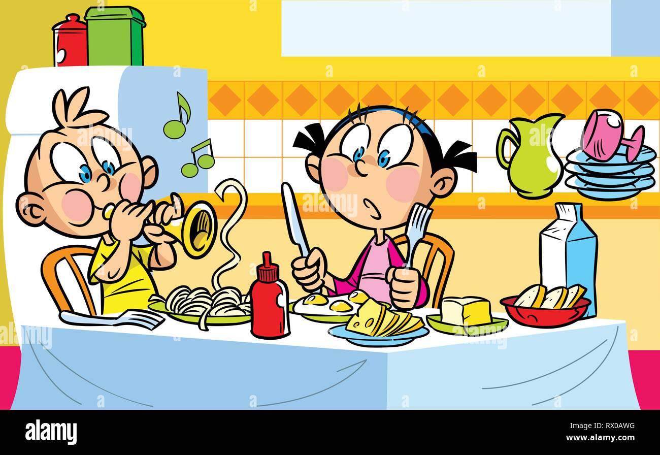 Comic essen -Fotos und -Bildmaterial in hoher Auflösung – Alamy