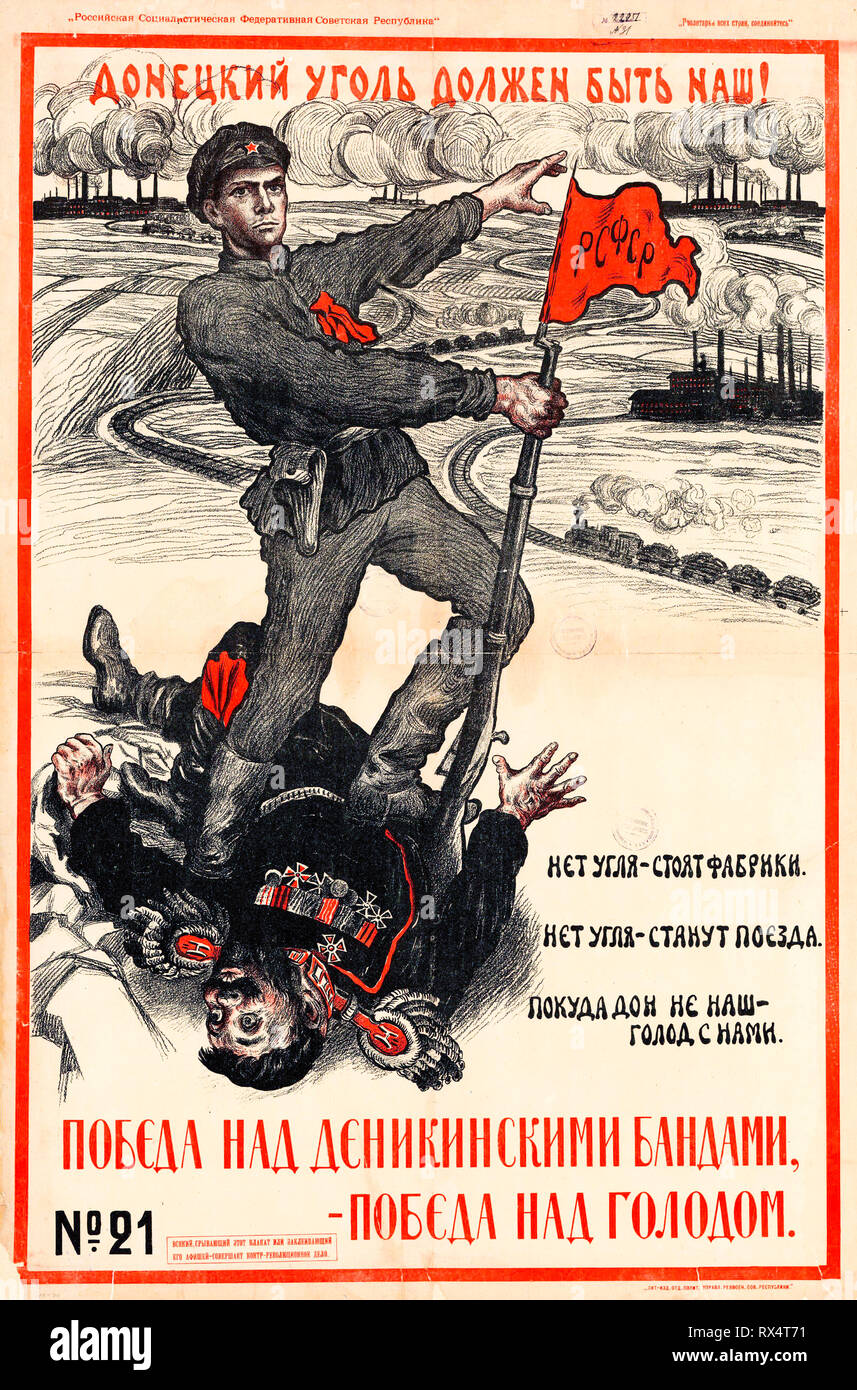Russian Propaganda Poster Stockfotos und -bilder Kaufen - Alamy