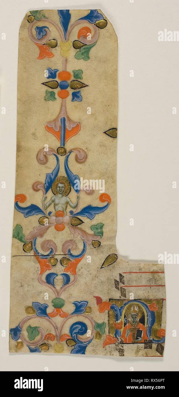 Bischof Hl. Zenobius in einem Historisierte Initiale'N'dekoriert mit ...