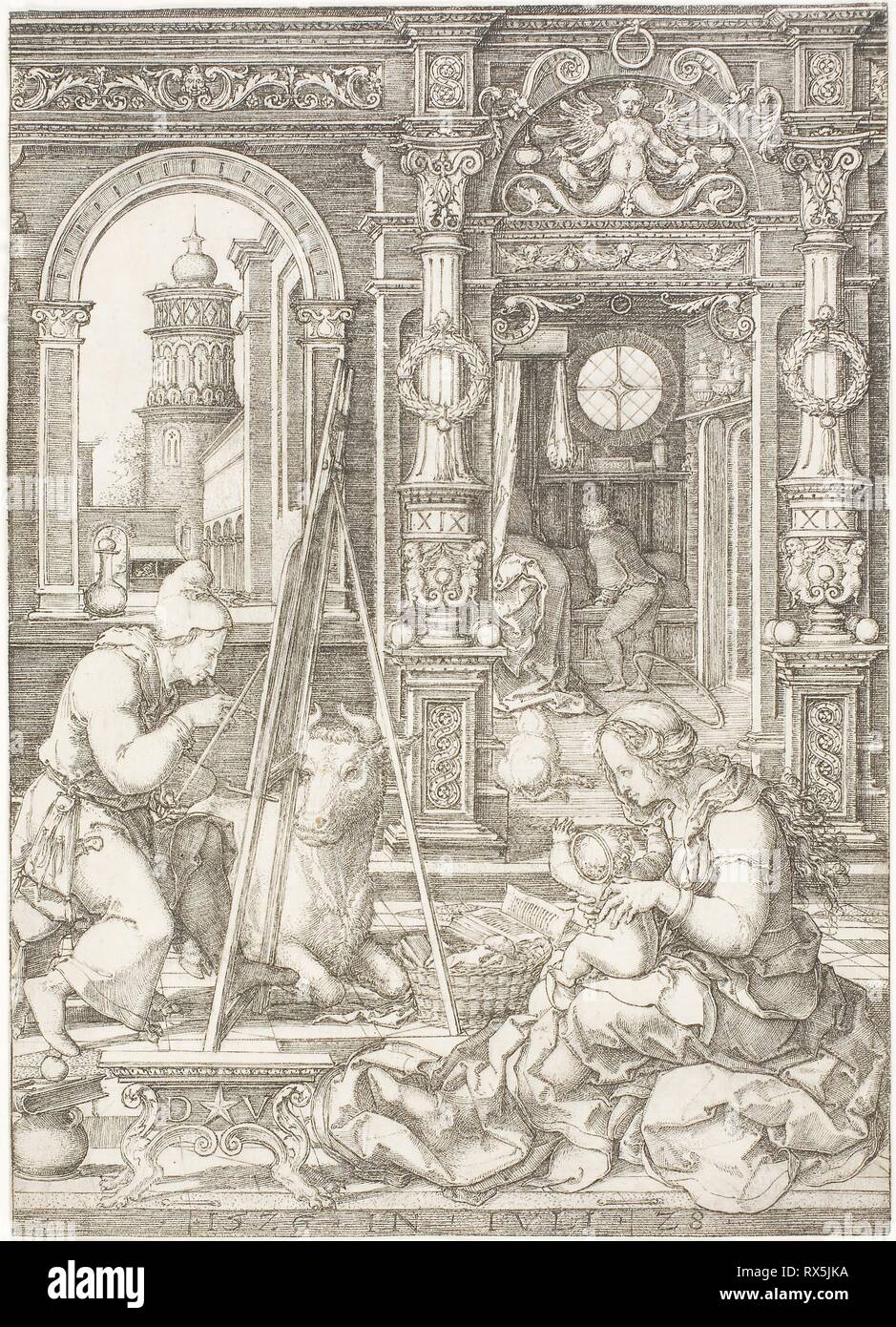 Saint luke malt die jungfrau und das kind -Fotos und -Bildmaterial in hoher Auflösung – Alamy