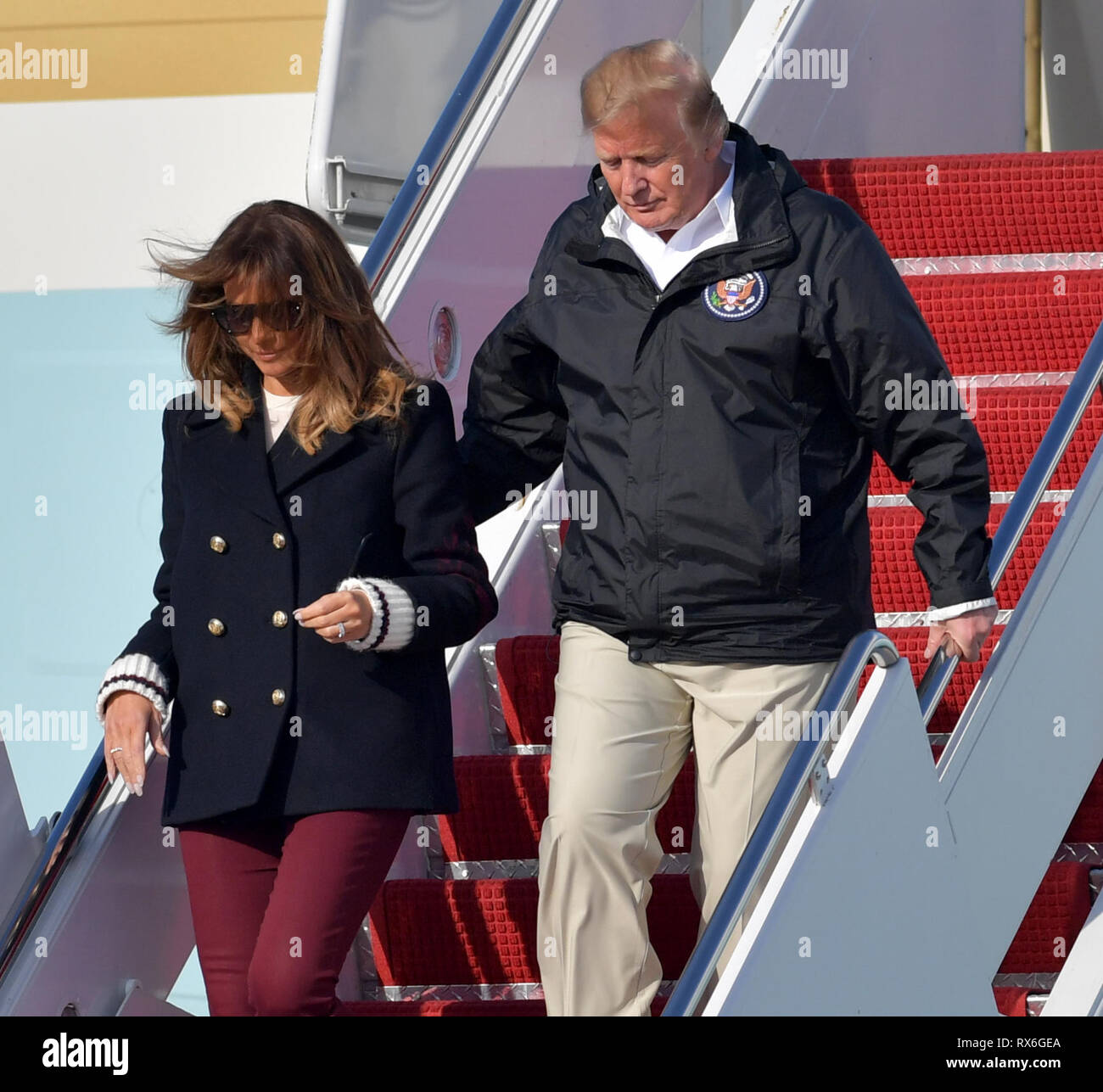 WEST Palm Beach, FL - MÄRZ 08: US-Präsident Trump Visits Alabama nach ...
