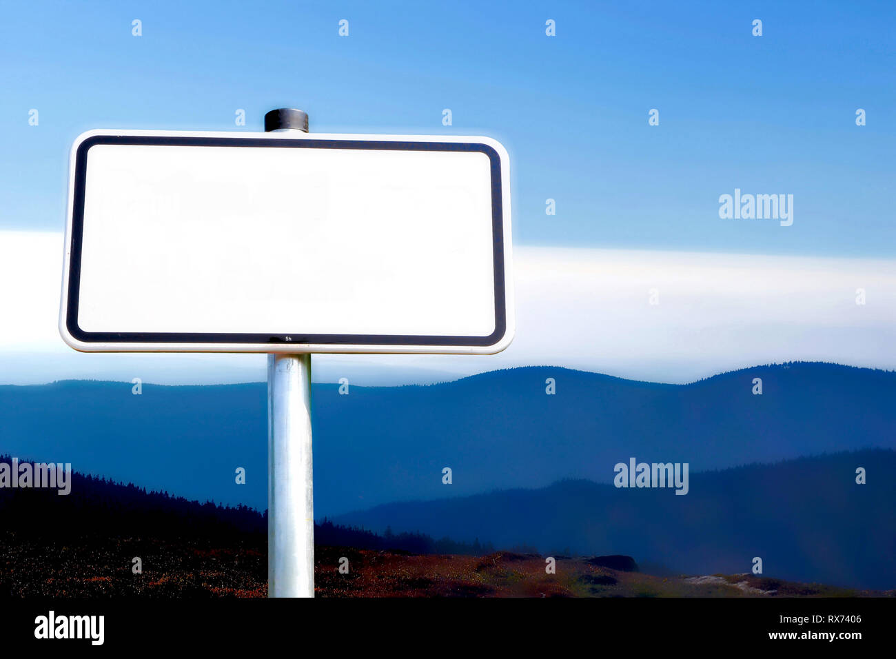 Ortsschild Blank Stockfotos und -bilder Kaufen - Alamy