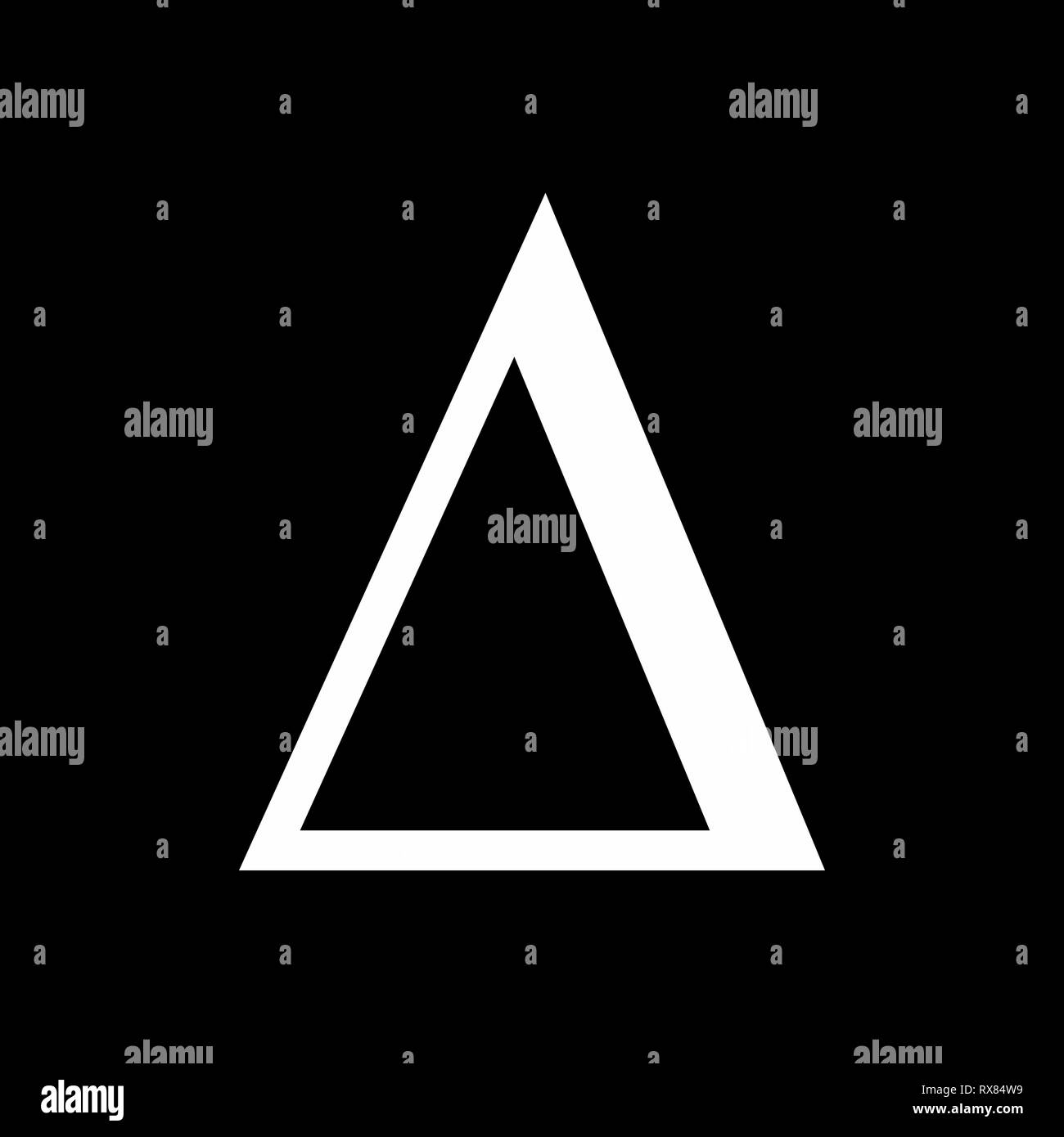 Delta Symbol Abbildung Stock-Vektorgrafik - Alamy