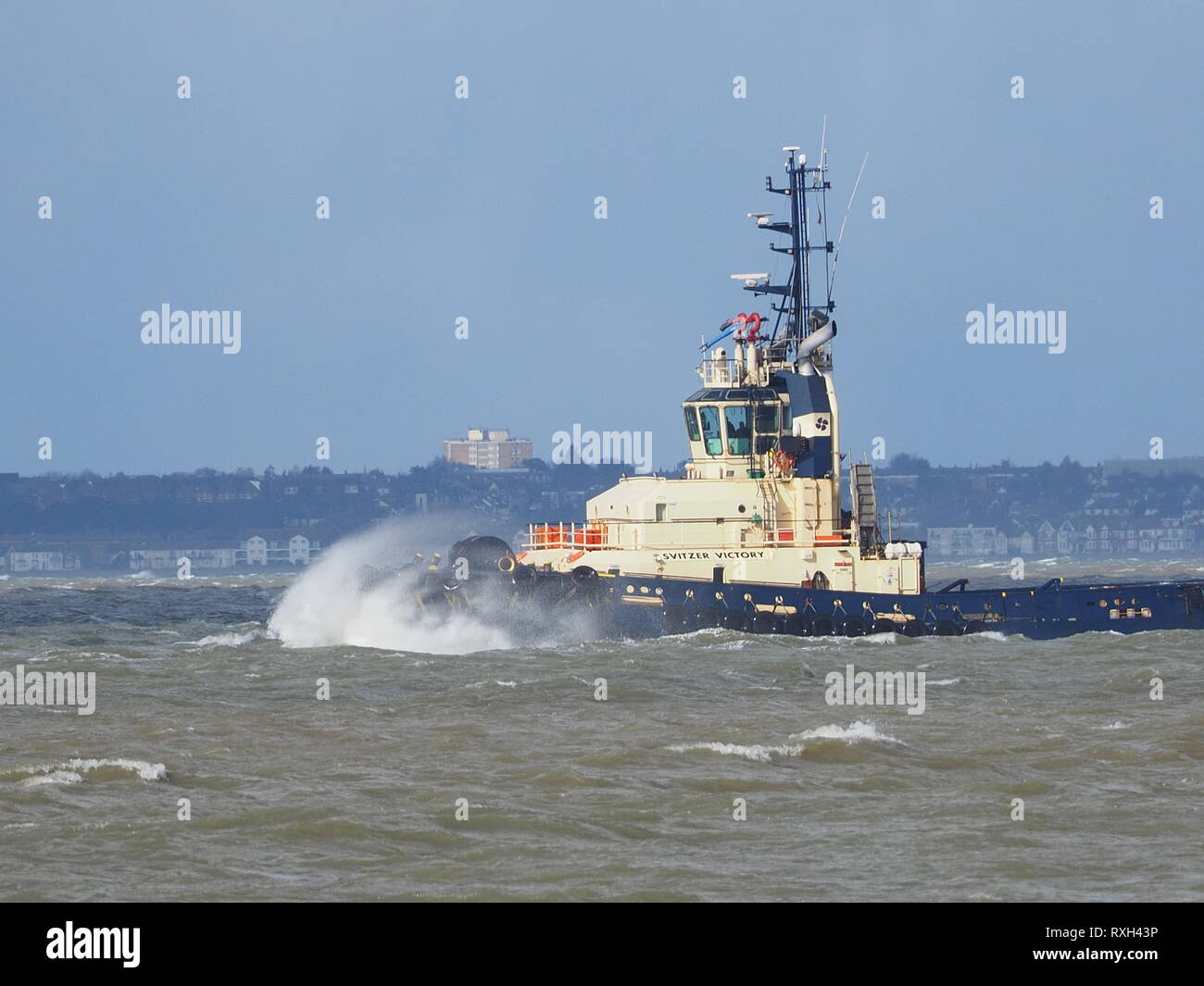 Sheerness, Kent, Großbritannien. 10. März, 2019. UK Wetter: Ein ...