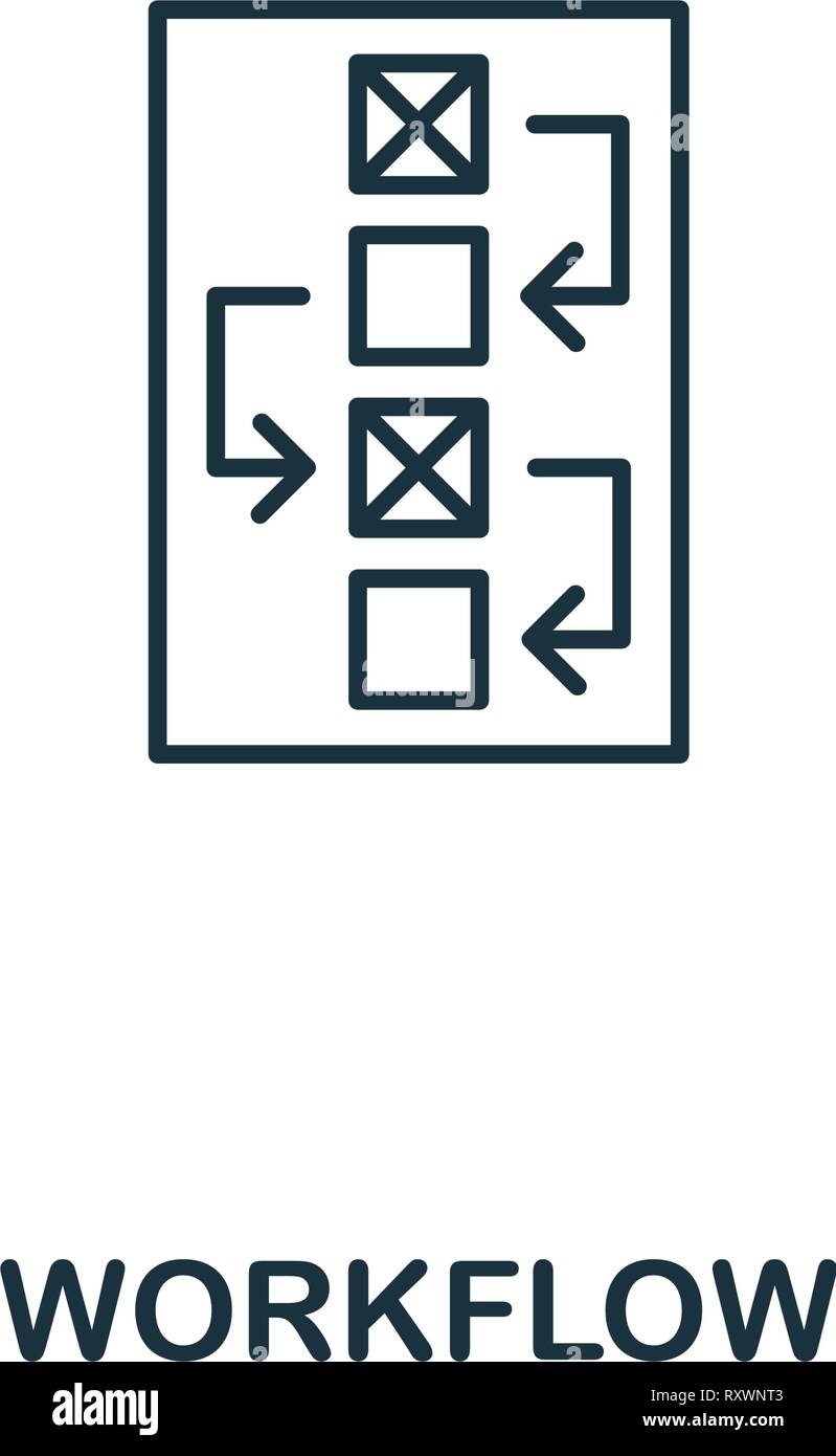Workflow progress project plan icon -Fotos und -Bildmaterial in hoher ...