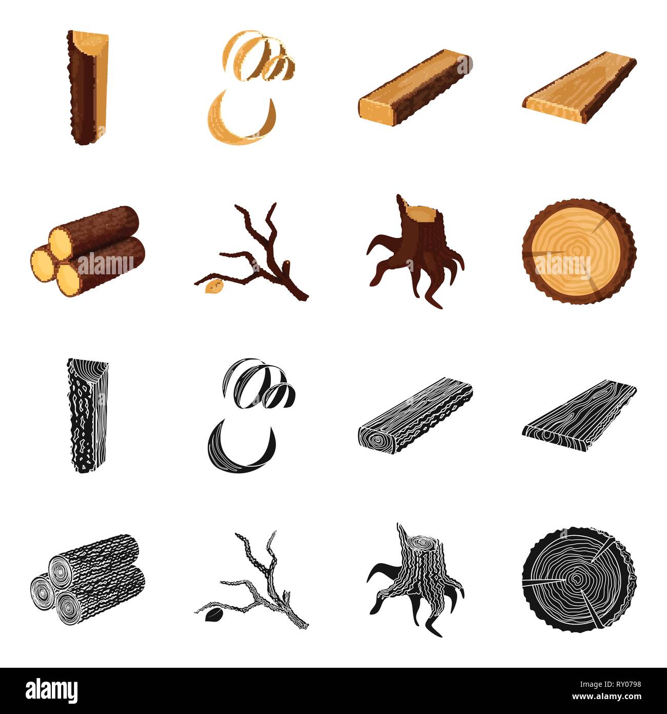 Schnittholz, Plank, Deck, Niederlassung, stumpf, Stück, Sägemehl ...