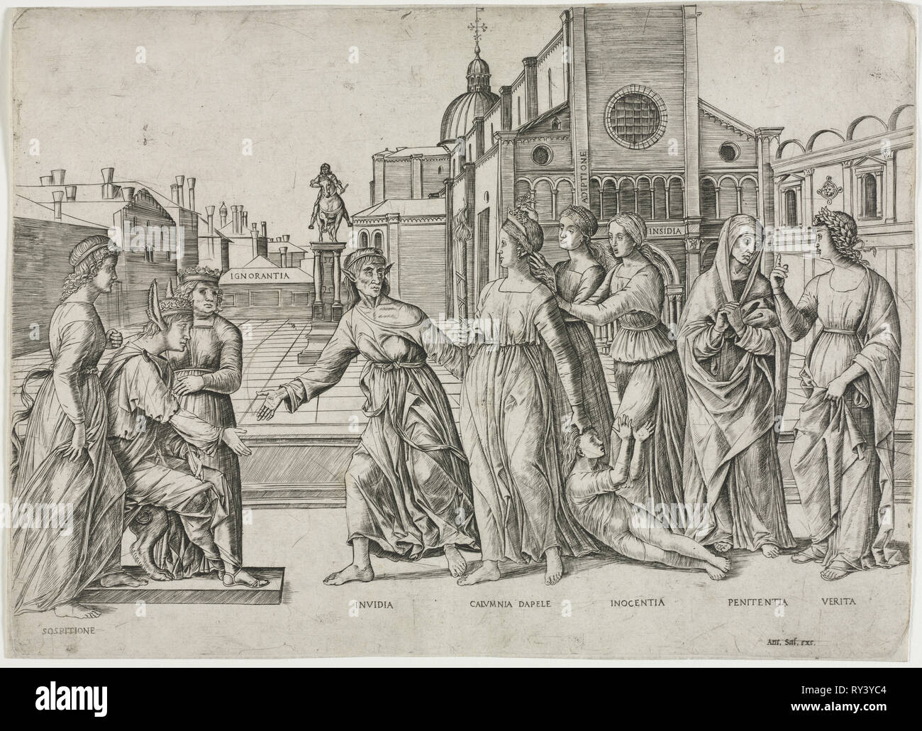 Die verleumdung der apellen -Fotos und -Bildmaterial in hoher Auflösung ...