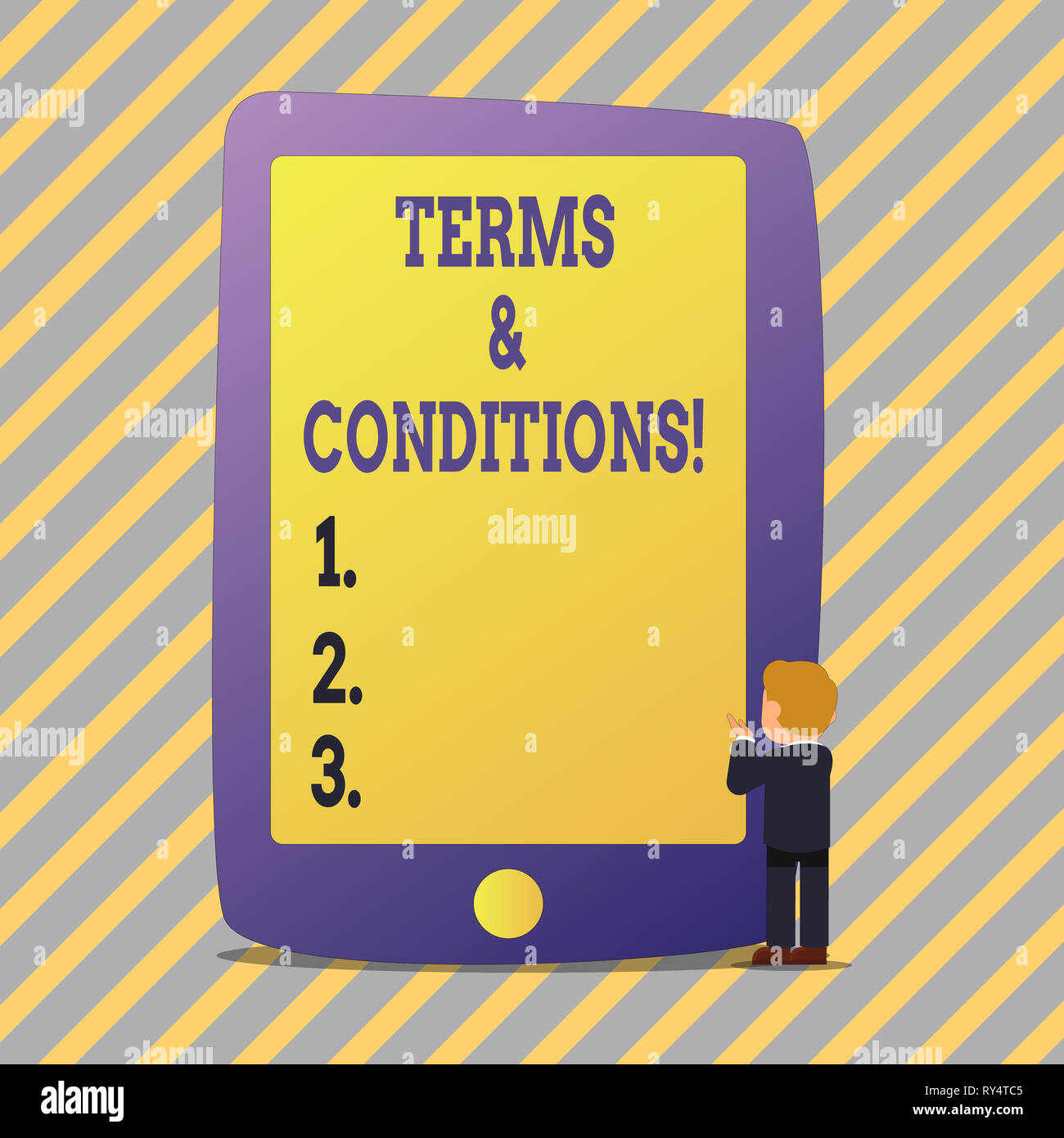 Text Zeichen angezeigt und Bedingungen. Business foto Präsentation ...