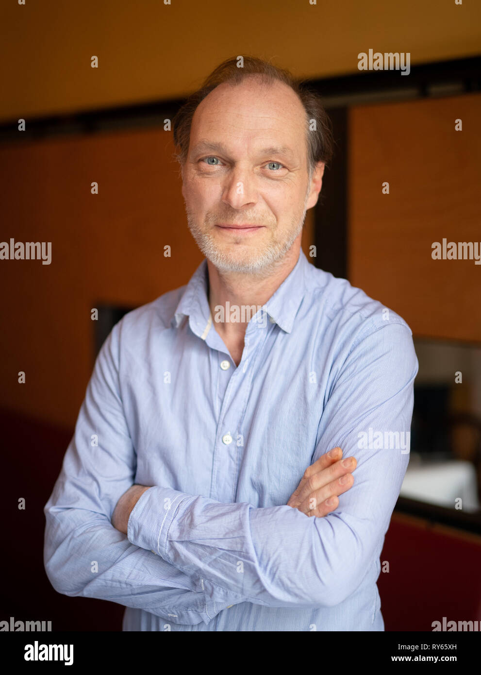 12 März 2019, Hamburg: Der Schauspieler Martin Brambach, am Rand von ...