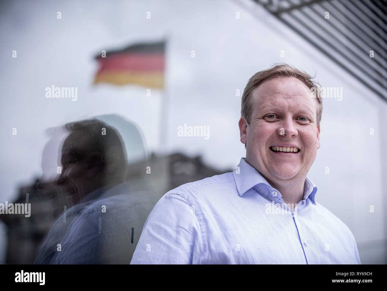 Berlin, Deutschland. 12 Mär, 2019. Tilman Kuban, Landesvorsitzender der ...