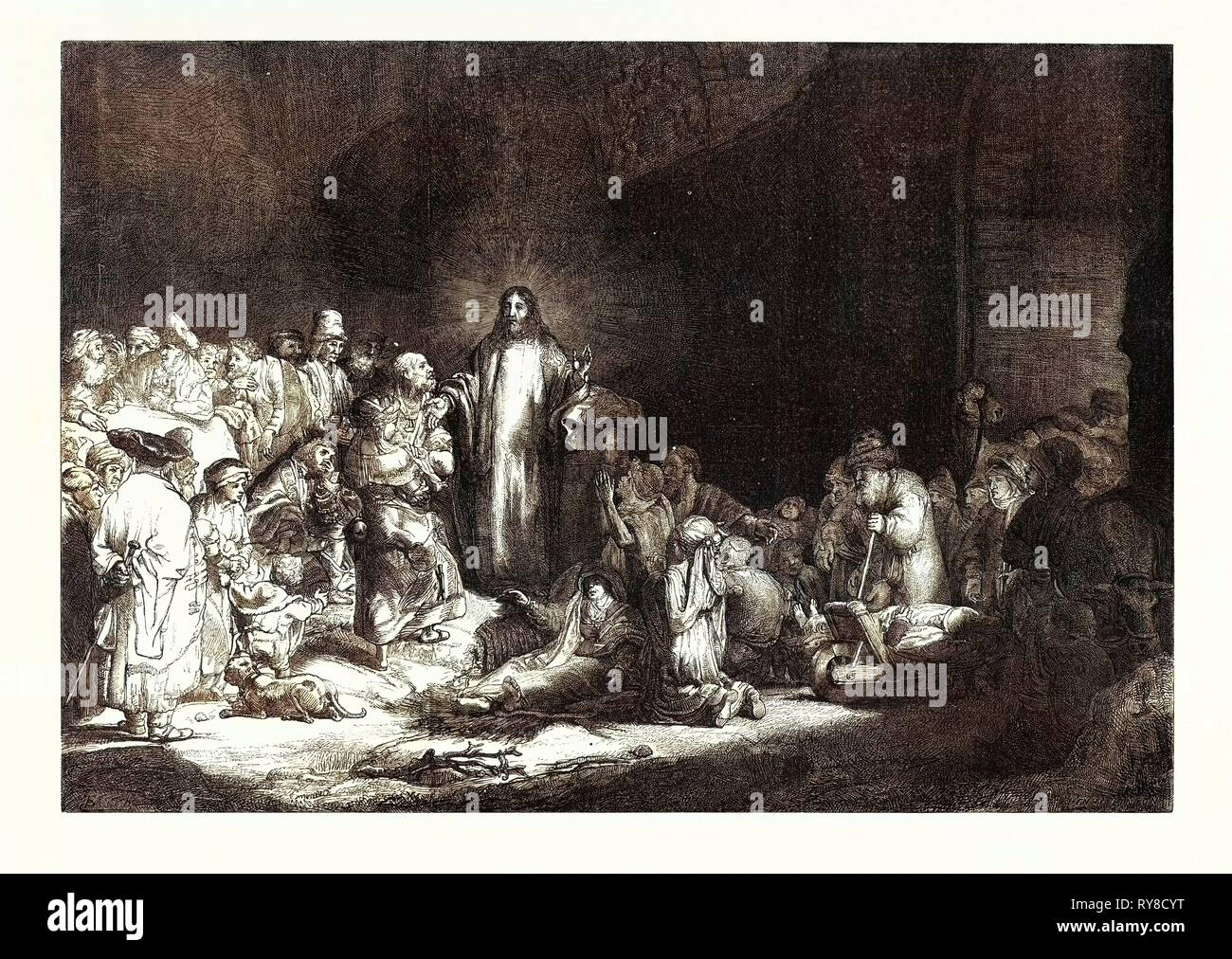 Christ healing the sick -Fotos und -Bildmaterial in hoher Auflösung – Alamy