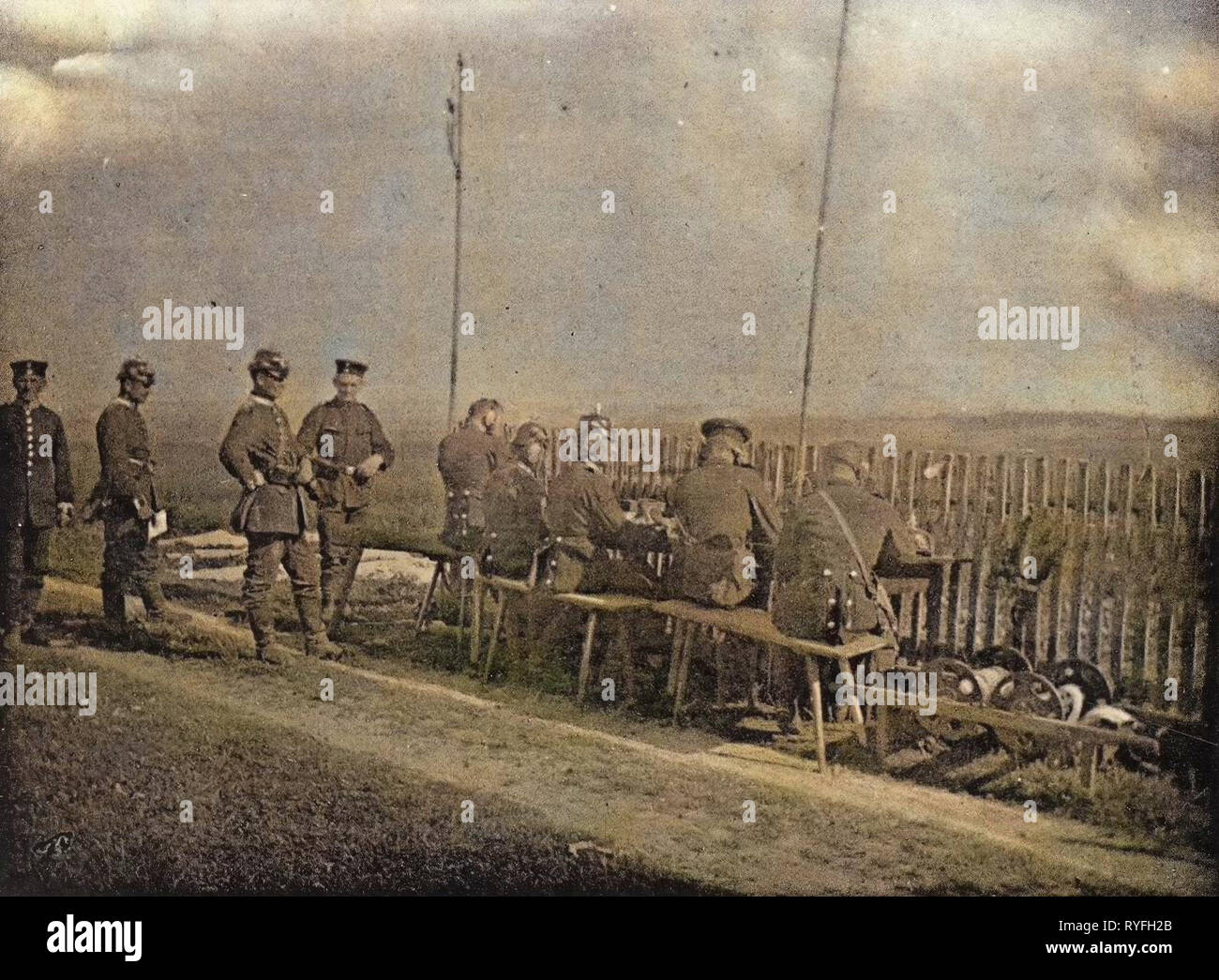 Schienenverkehr in Sachsen, Große Heeresfeldbahnübung 1909, Militär ...