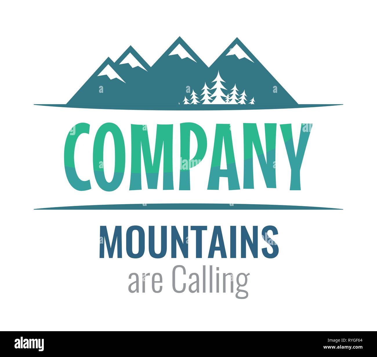 Berge Logo Ausgeschnittene Stockfotos und -bilder - Alamy