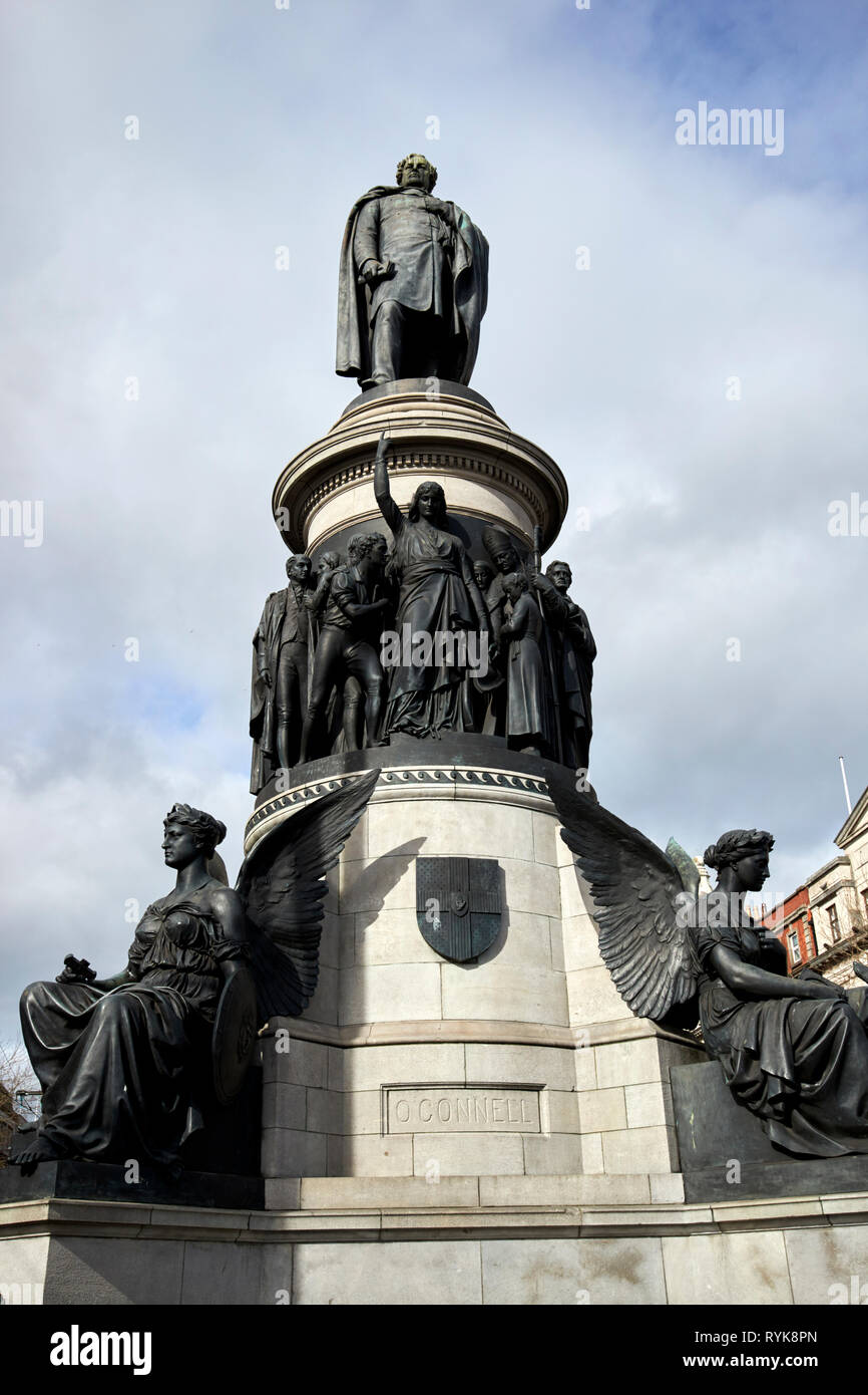 Daniel oconnell Statue auf Oconnell Street Dublin Irland Europa ...