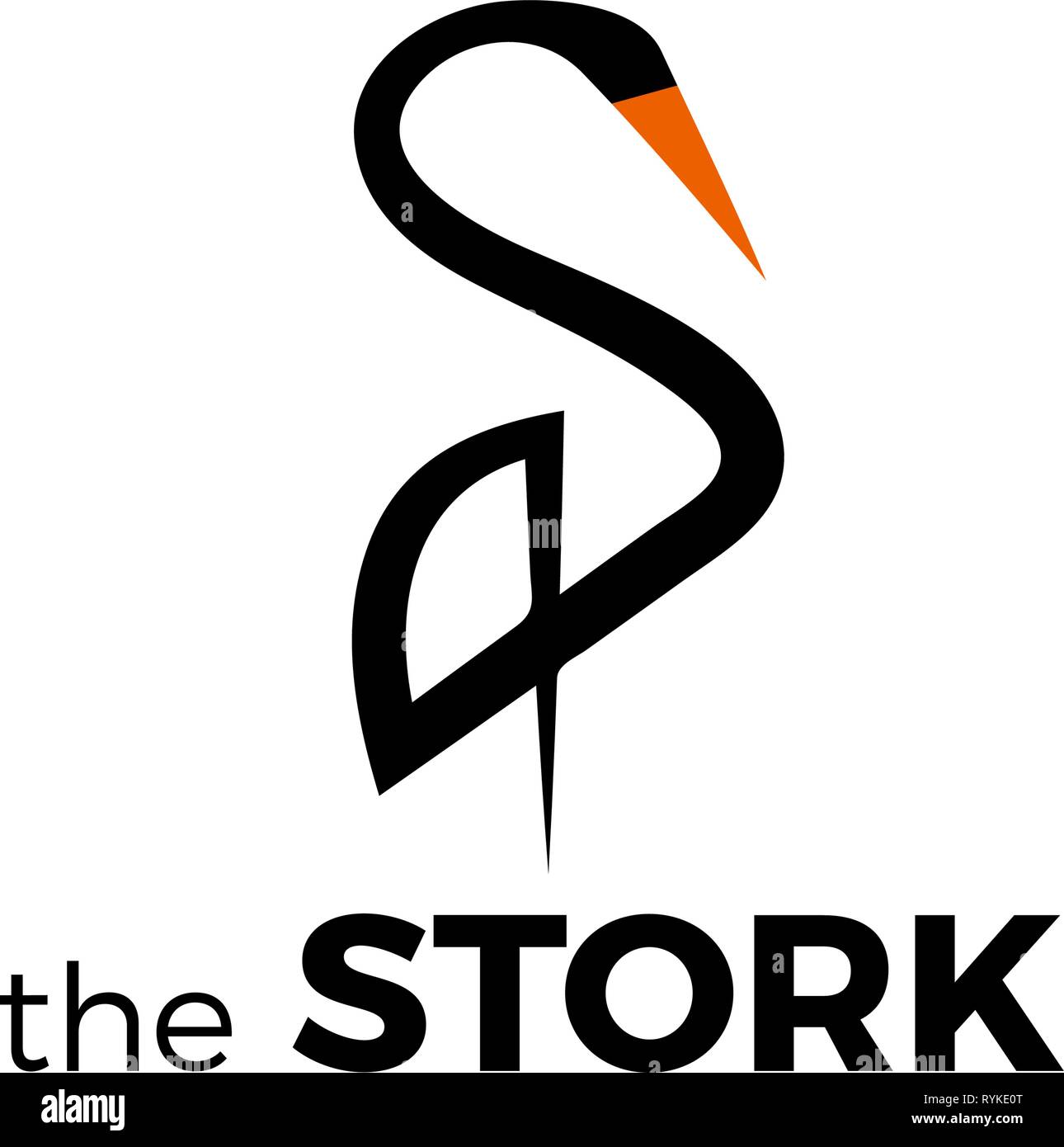 Storch Vektor Vektoren Stockfotos und -bilder Kaufen - Alamy