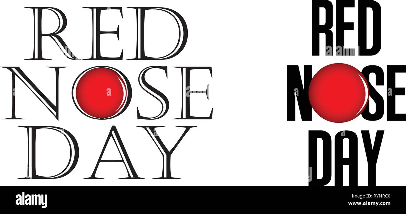 Red nose day logo Stock-Vektorgrafiken kaufen - Alamy