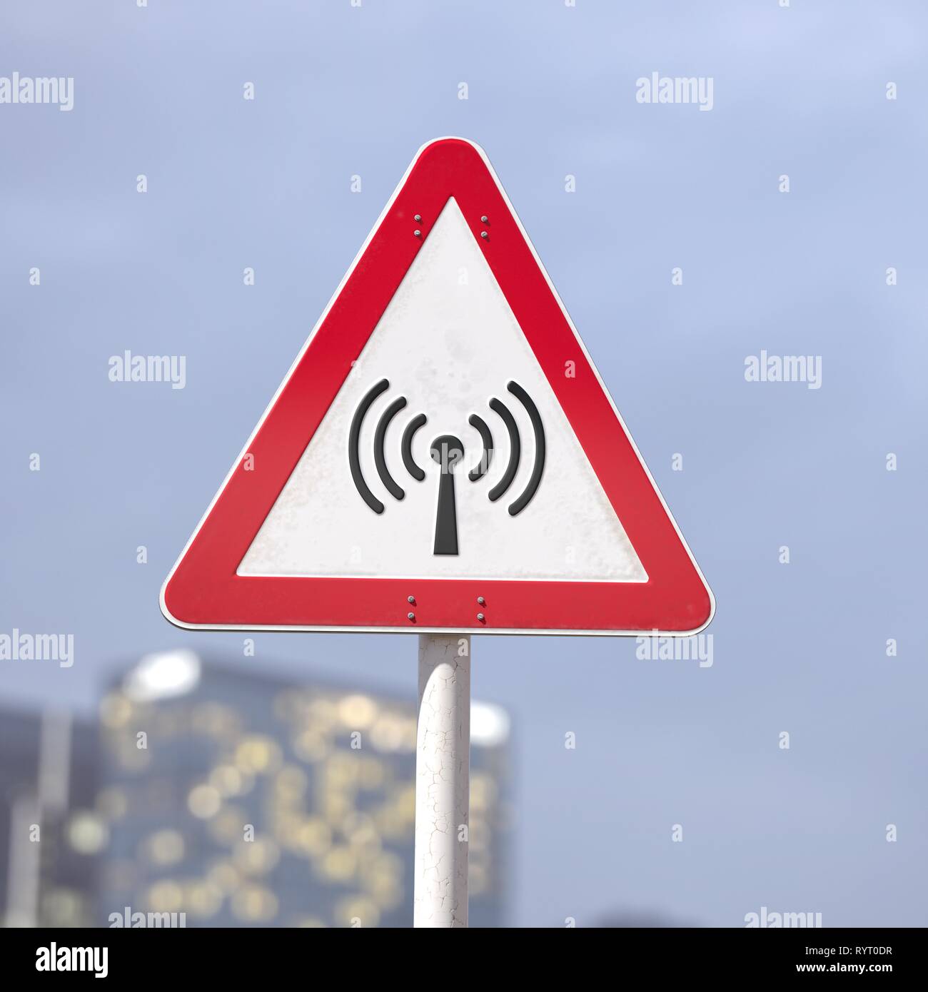 Schild mit warnung Stockfotos und -bilder Kaufen - Alamy